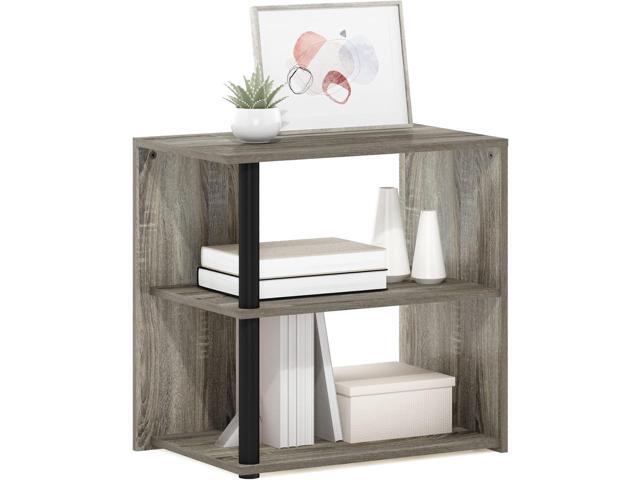 Click here for Furinno Romain 2-Tier End Table  French Oak/Black prices