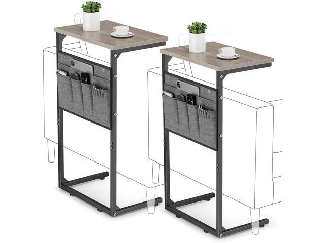 Click here for Vagusicc C Shaped End Table Set of 2  Tall Side Ta... prices