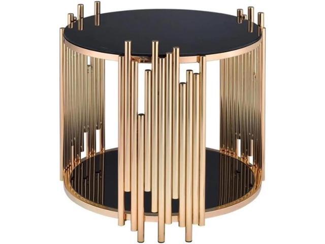 Click here for Acme Tanquin Modern Round Glass Top Coffee Table i... prices