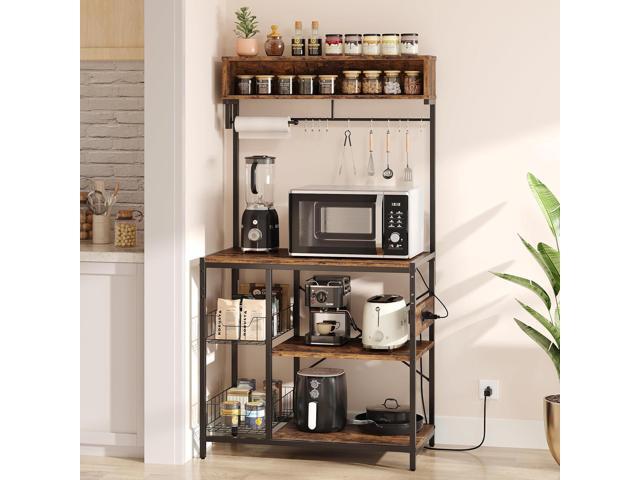 Click here for Bestier Bakers Rack with Power Outlet  5-Tiers Mic... prices