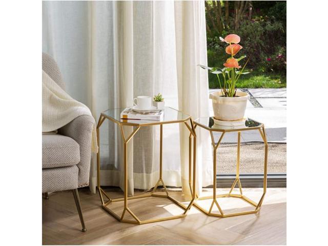 Click here for Glitzhome Modern Nesting Tables  Set of 2 Coffee T... prices