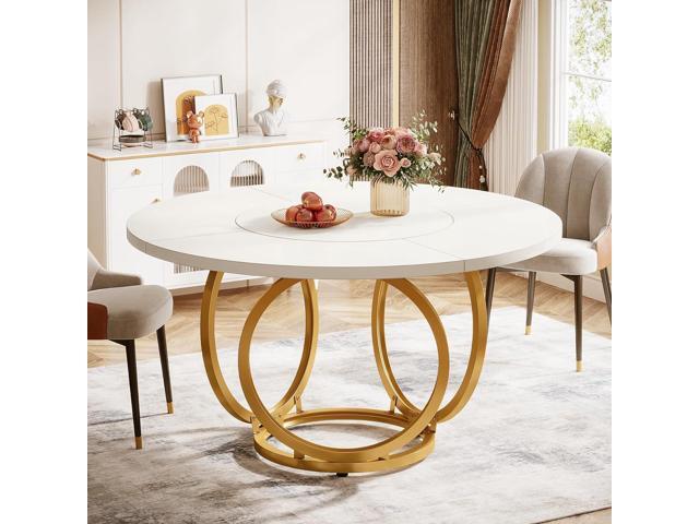 Click here for Tribesigns Modern Round Dining Table for 4  47-Inc... prices
