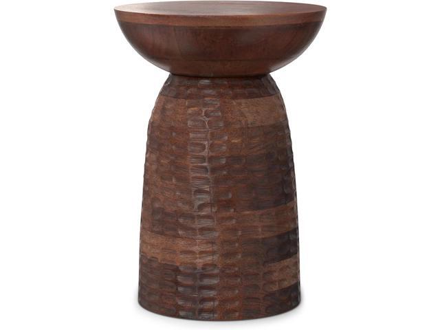 Click here for SIMPLIHOME Boyd SOLID MANGO WOOD 13 inch Wide Roun... prices