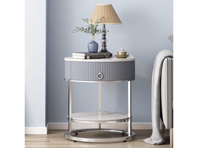 Click here for OIOG Modern End Table with Drawer  2 Tier Side Tab... prices
