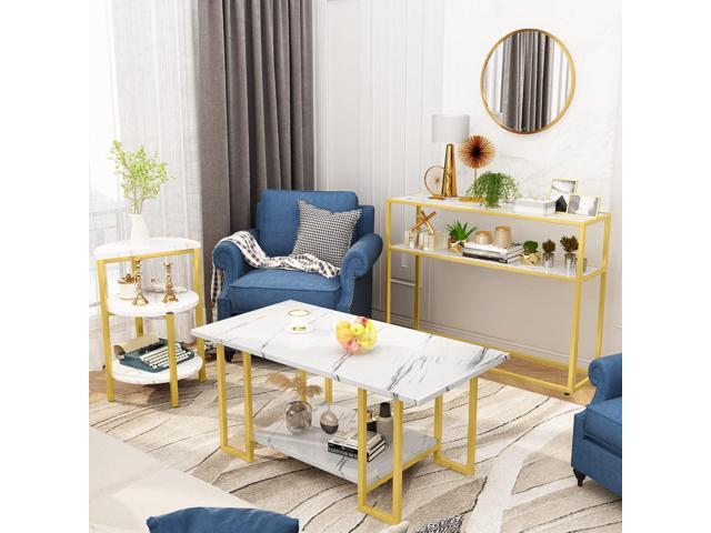 Click here for DKLGG Living Room Table Set of 3  Modern Faux Marb... prices