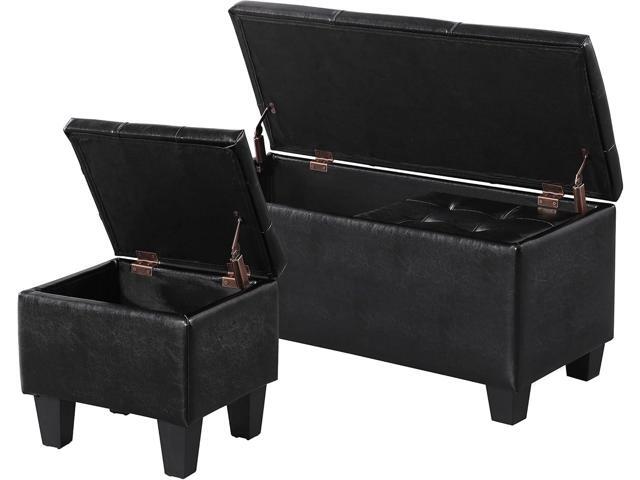 Click here for Storage Ottoman Set of 3  38 Button-Tufted Coffee... prices