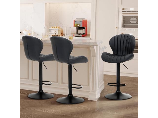 Click here for COLAMY Bar Stools Set of 3  Modern Swivel Bar Chai... prices