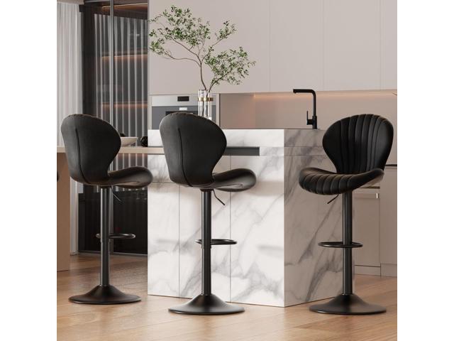 Click here for Bar Stools Set of 3 Modern Swivel Bar Chairs  Bars... prices
