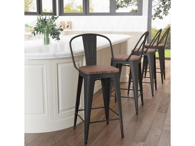 Click here for Aklaus Metal Bar Stools Set of 4 30 inch Barstools... prices