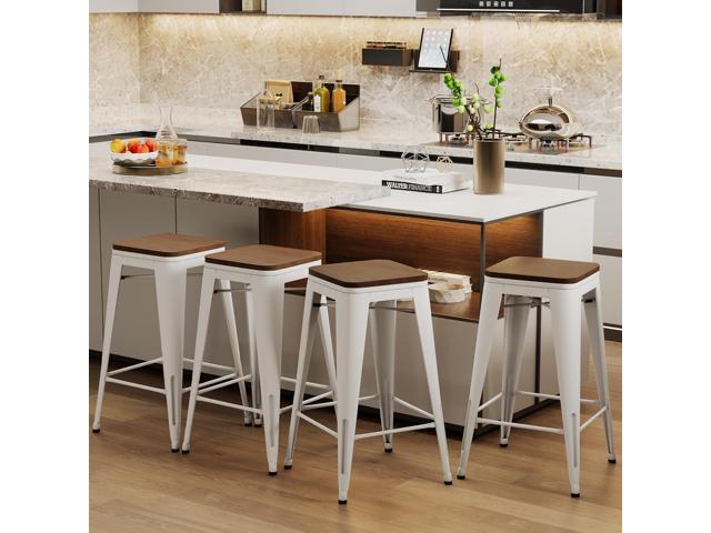 Click here for Alunaune 24 Metal Bar Stools Set of 4 Industrial B... prices