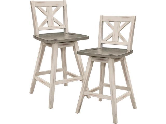 Click here for Solid Wood High Back Swivel Counter Height Bar Sto... prices