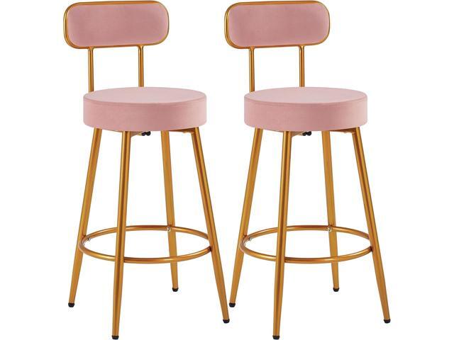 Click here for Yaheetech Velvet Bar Stools 26 Counter Height Bar... prices
