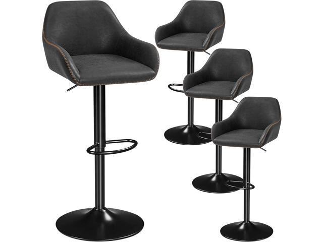 Click here for Yaheetech Bar Stools Set of 4  PU Leather Swivel C... prices