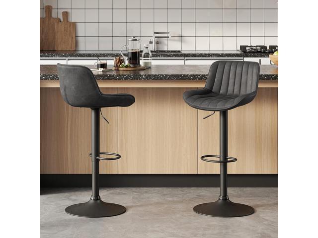 Click here for Volans Bar Stools Set of 2  Mid Century Modern Fau... prices