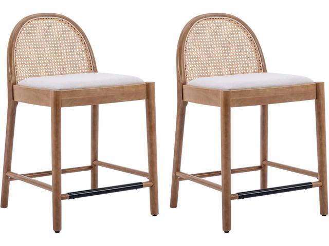 Click here for HEAH-YO Rattan Counter Stools Set of 2  26 Inches... prices