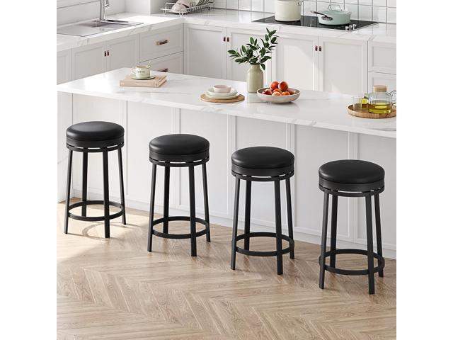 Click here for IDEALHOUSE 24 Swivel Bar Stools Set of 4 with Foot... prices