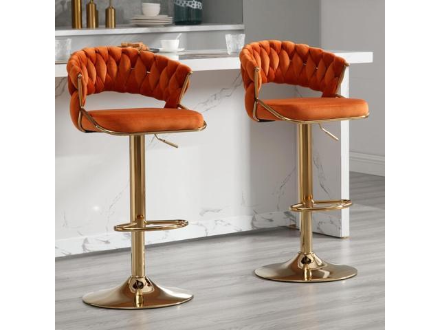 Click here for DUOMAY Woven Swivel Bar Stools Set of 2 - Modern H... prices