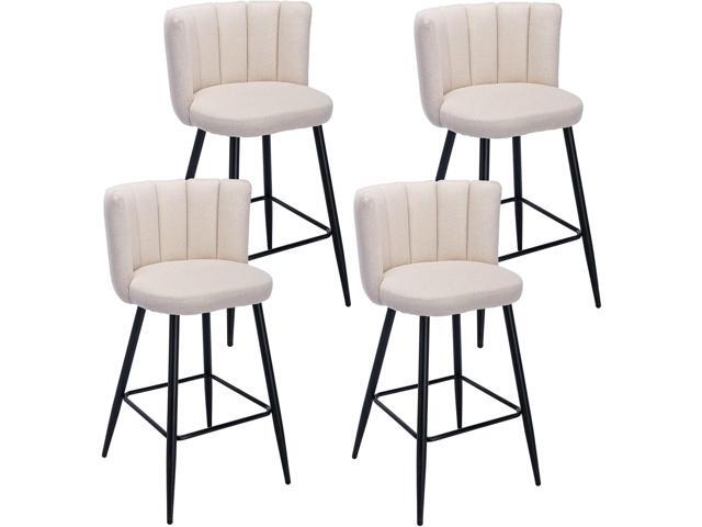 Click here for ZHENGHAO 30 Gold Bar Stools Set of 4 Linen Fabric... prices