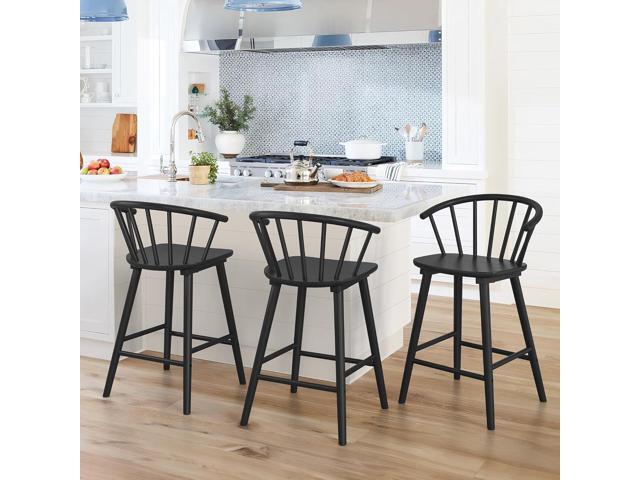 Click here for LUE BONA Wood Bar Stools with Semicircular Backres... prices
