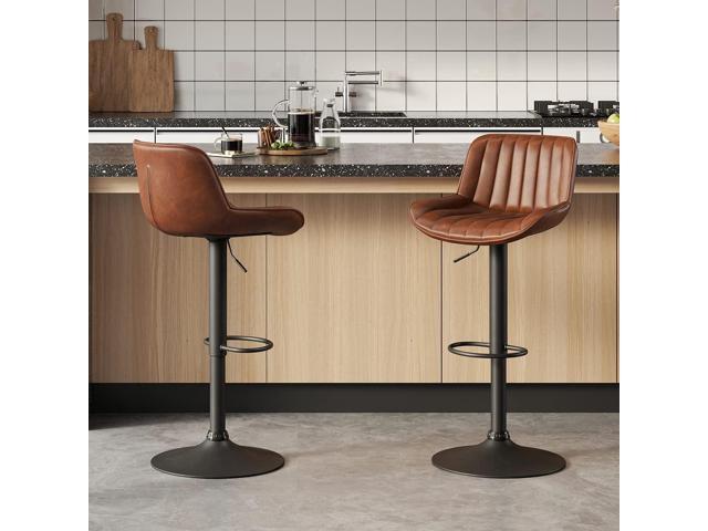 Click here for Volans Bar Stools Set of 2  Mid Century Modern Fau... prices