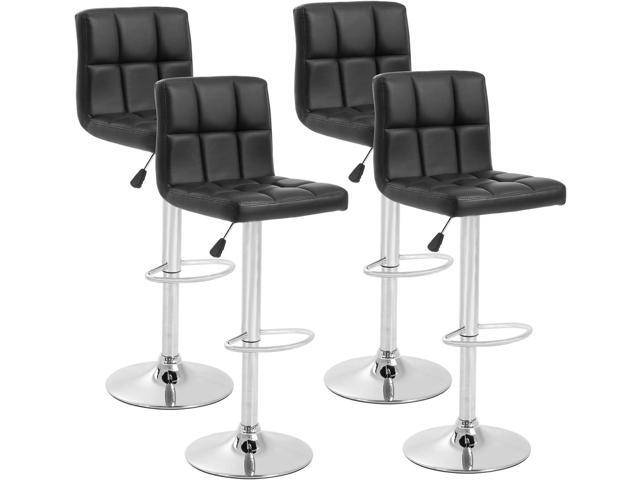 Click here for Barstools Set of 4 Modern PU Leather Adjustable He... prices