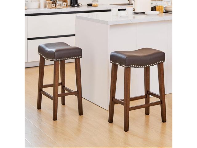 Click here for PrimeZone Counter Height Bar Stools Set of 2 - Bac... prices