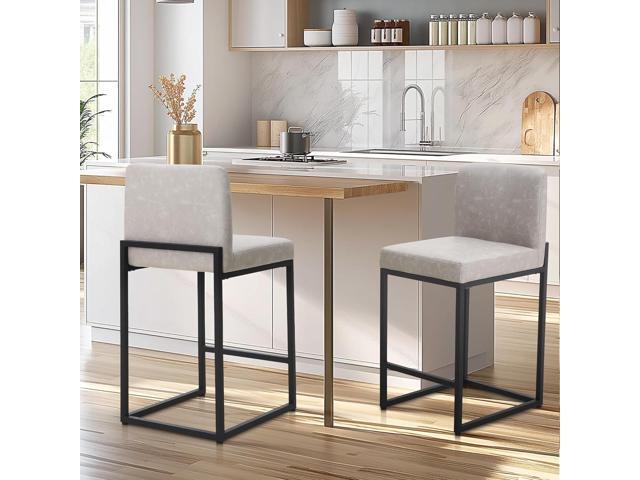 Click here for Light Grey Counter Height Bar Stools Set of 2 for... prices