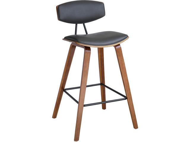 Click here for Armen Living Fox 25.5 Counter Height Grey Faux Lea... prices