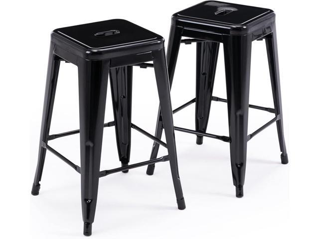Click here for Vogue Furniture Direct 24 Bar Stools Black Backles... prices