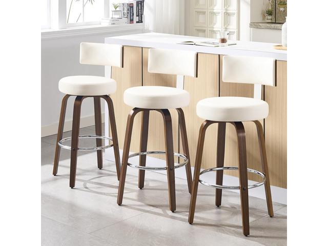 Click here for Swivel Bar Height Bar Stools Set of 3  Faux Leathe... prices