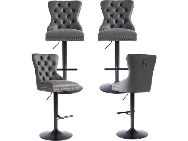 Click here for Black Bar stools Set of 4  Modern Swivel Bar Chair... prices