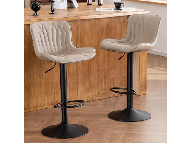 Click here for YOUNIKE Khaki Bar Stools Set of 2 Modern Swivel Co... prices