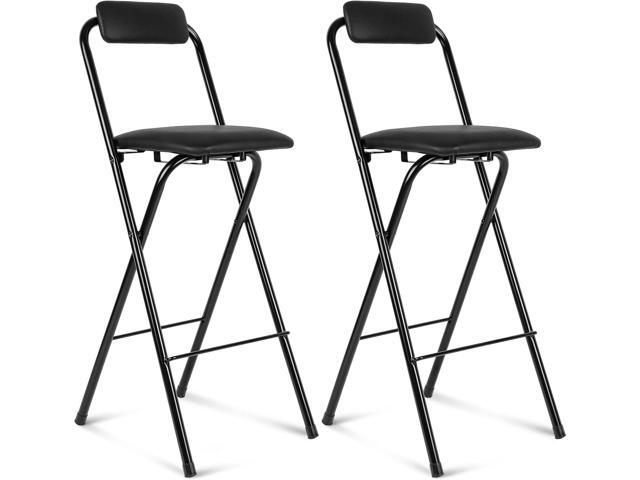 Click here for Thyle Folding Bar Stool with Backrest  Leather Pad... prices