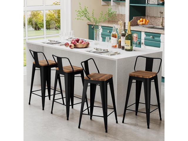 Click here for Andeworld Metal Bar Stools Set of 4 Kitchen Counte... prices