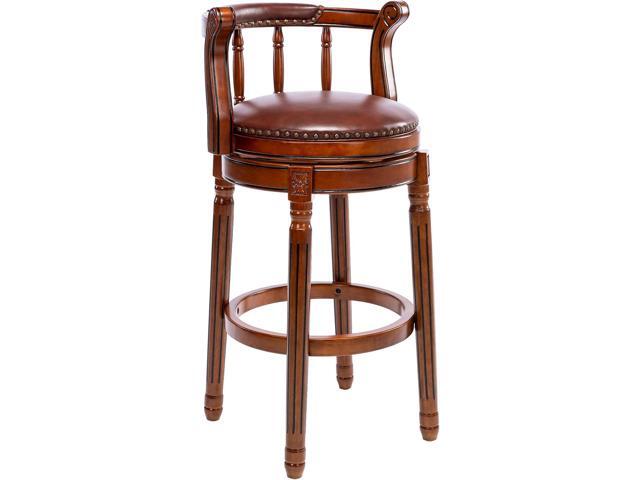 Click here for Cow top Leather Wooden Bar Stools  360 Degree Swiv... prices