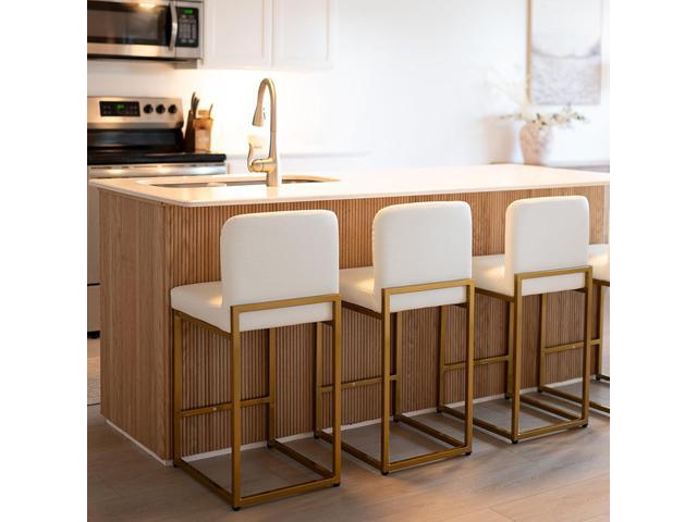 Click here for MAISON ARTS Faux Leather Bar Stools Set of 3  24 I... prices