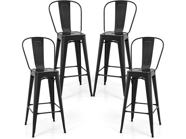 Click here for COSTWAY 30 Metal Bar stools Set of 4  with Removab... prices