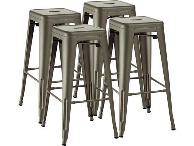 Click here for Furmax 30 Inches Metal Bar Stools - High Backless... prices