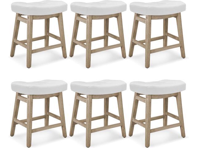 Click here for Counter Height White Bar Stools Set of 6 for Kitch... prices