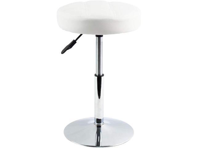 Click here for FURWOO Adjustable Swivel Barstool  White  PU Leath... prices