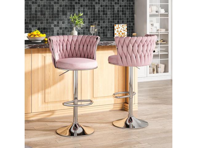 Click here for AWQM Velvet Bar Stool Set of 2 Counter Height Bars... prices