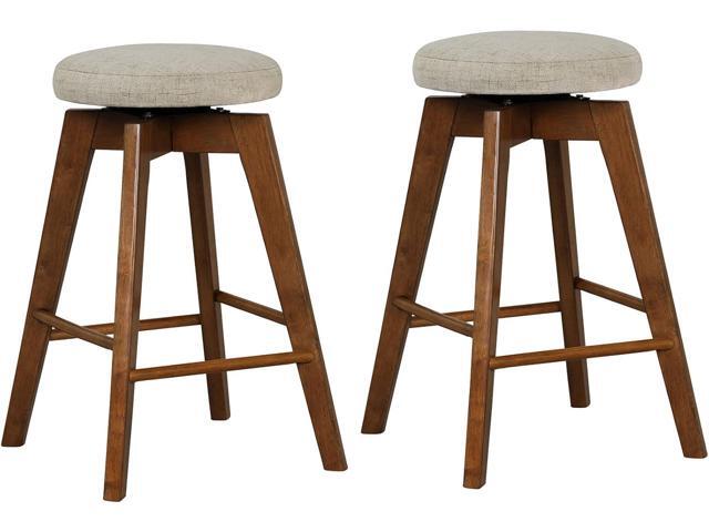 Click here for COSTWAY Swivel Bar Stools Set of 2  26-inch Backle... prices