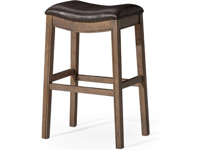 Click here for Maven Lane Adrien 31 Inch Bar Height Backless Sadd... prices