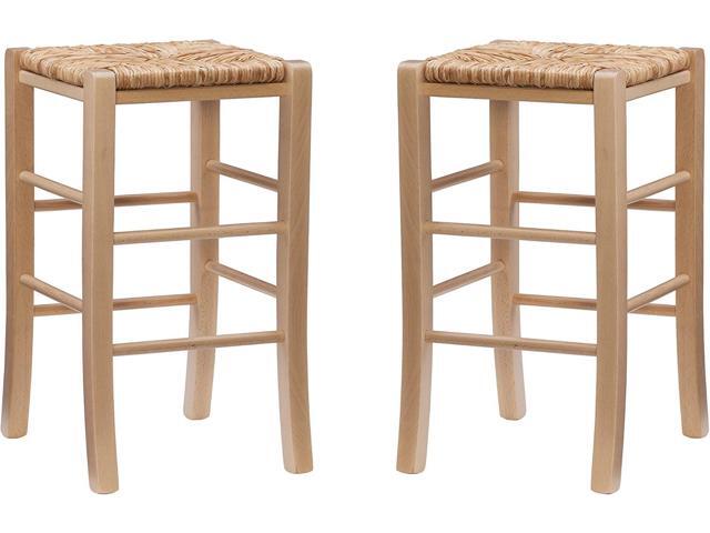 Click here for Linon Augustus Natural Backless Counter Stool with... prices