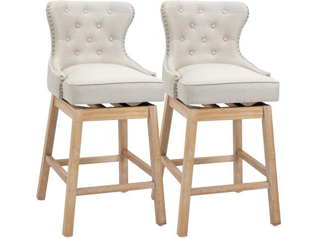 Click here for HOMCOM Upholstered Fabric Bar Height Bar Stools  1... prices