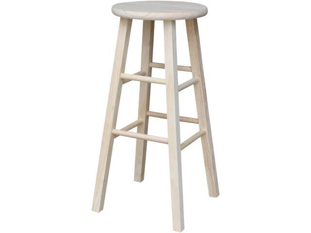 Click here for IC International Concepts Round Top Stool Solid Pa... prices