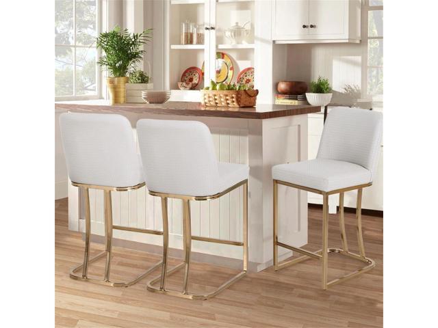Click here for Sophia & William White and Gold Bar Stools Set of... prices
