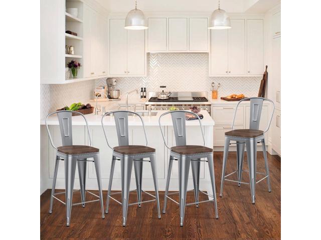 Click here for HAOBO Home 26 High Back Metal Counter Stools Heigh... prices