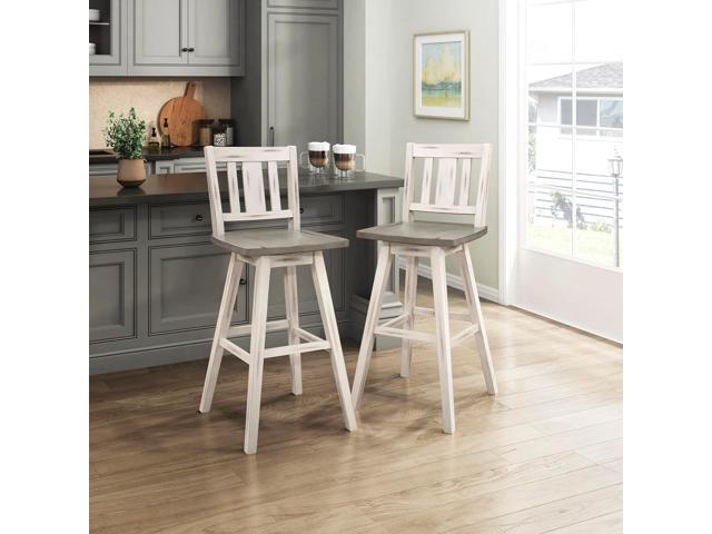 Click here for Swivel Pub Bar Height Stools Set of 2  Modern Soli... prices