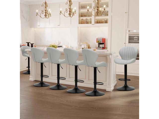 Click here for COLAMY Bar Stools Set of 6  Modern Swivel Bar Chai... prices